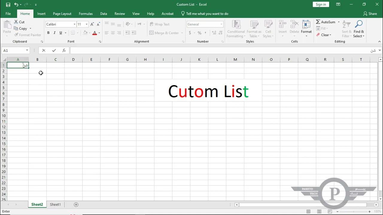 Ms Excel Custom List, how to add Custom List in Ms Excel - YouTube