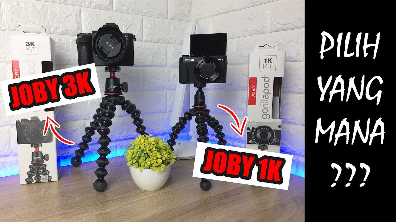 Joby Gorillapod 1K VS Joby Gorillapod 3K Bahasa Indonesia - YouTube