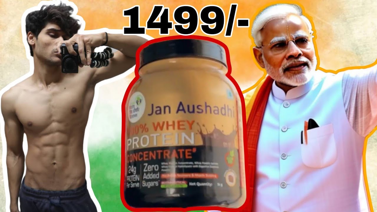 How GOOD in NARENDRA MODI'S WHEY PROTEIN? 🇮🇳⚠️ JAN AUSHADHI WHEY ...