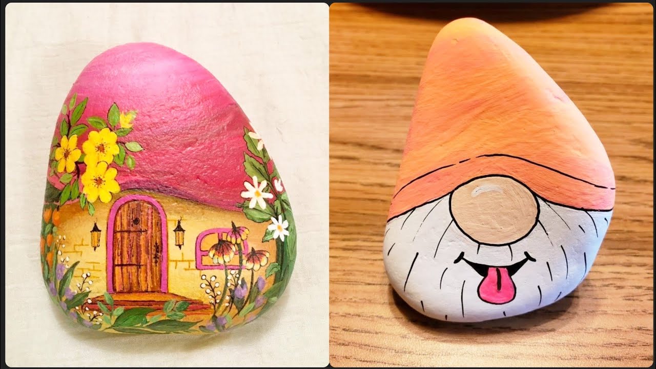 Top 190+ beautiful and fabulous stone pebble painting ideas - YouTube