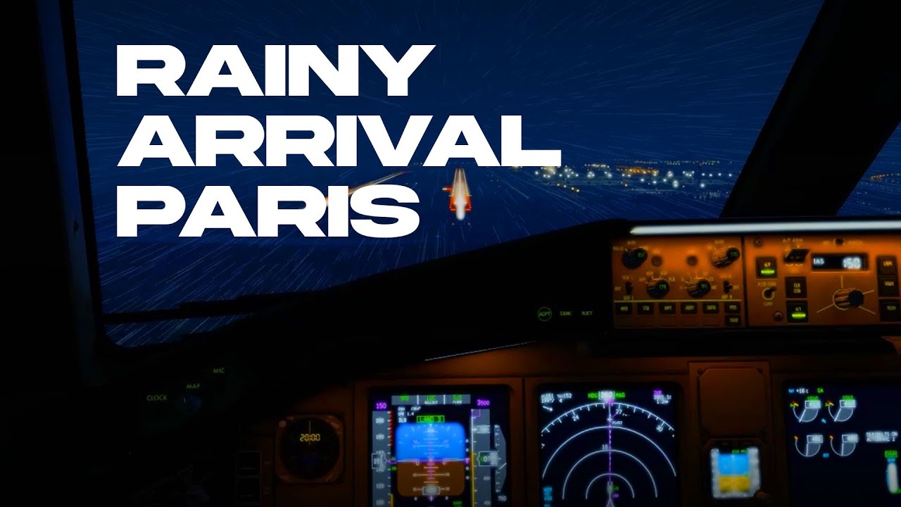 Air France Boeing 777-200ER Cockpit Camera Landing at Paris LFPG | X ...