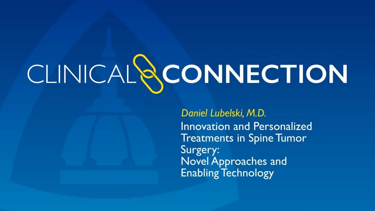 Innovation and Personalized Treatments in Spine Tumor Surgery: Enabling Technologies - YouTube