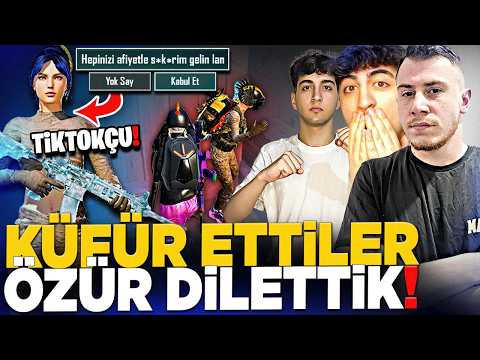 KÜFÜR EDEN TİKTOKÇULARA YOUTUBERLER LE ÖZÜR DİLETTİK! | PUBG Mobile