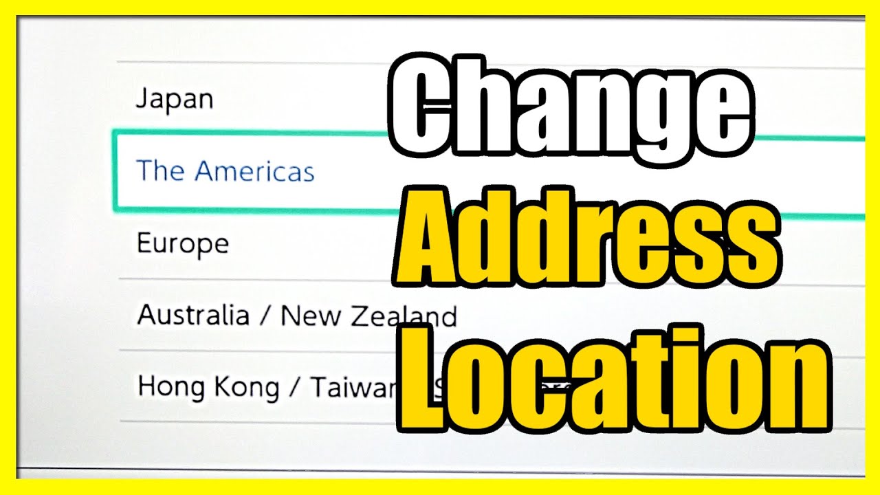 How to Change your Location & Region on Nintendo Switch (Fast Tutorial ...