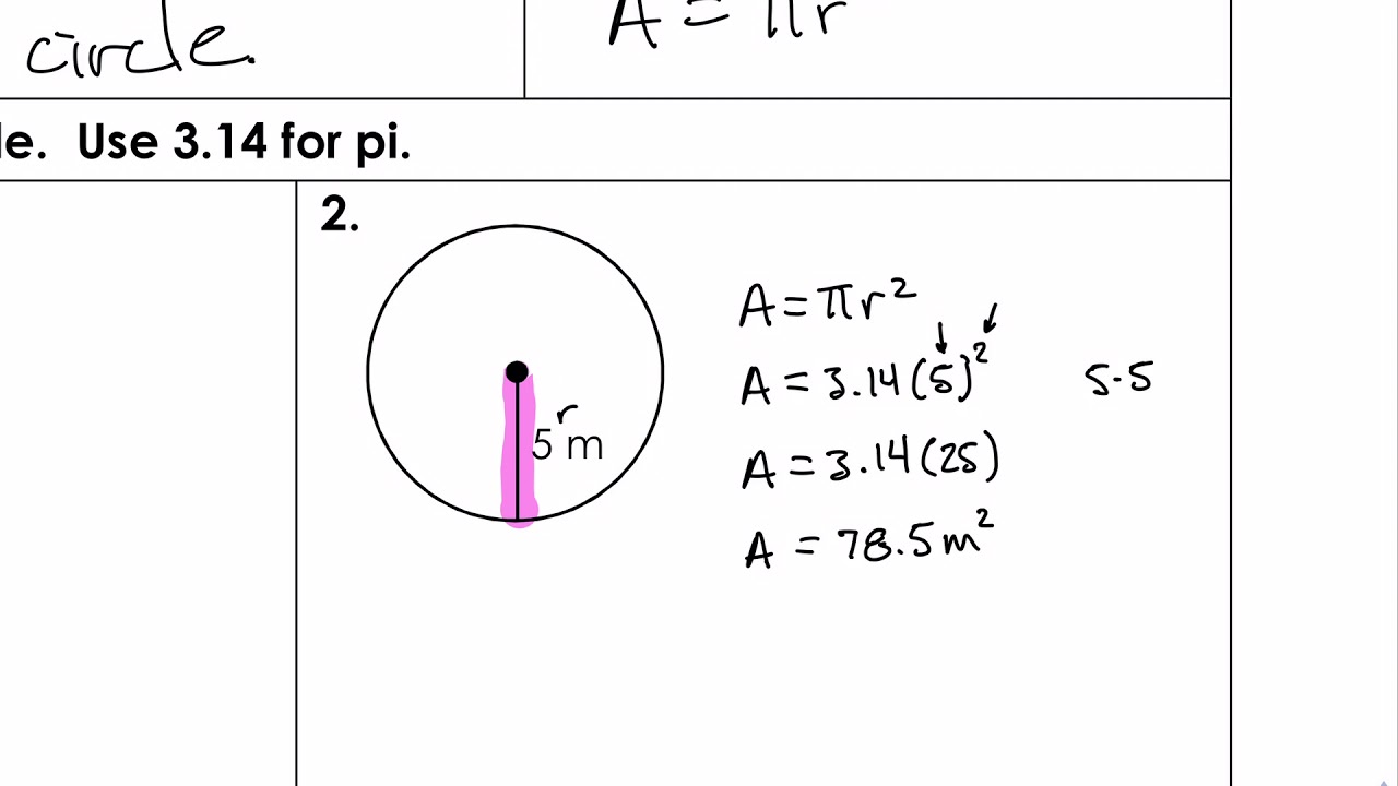 Unit 7, Lesson 3: Area of a Circle - YouTube