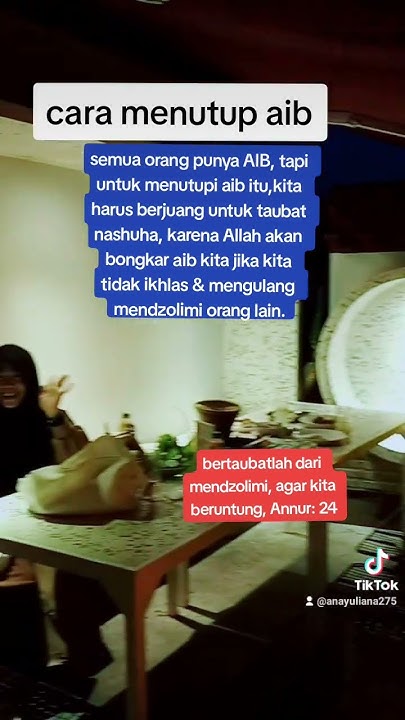 Cara menutup aib - YouTube