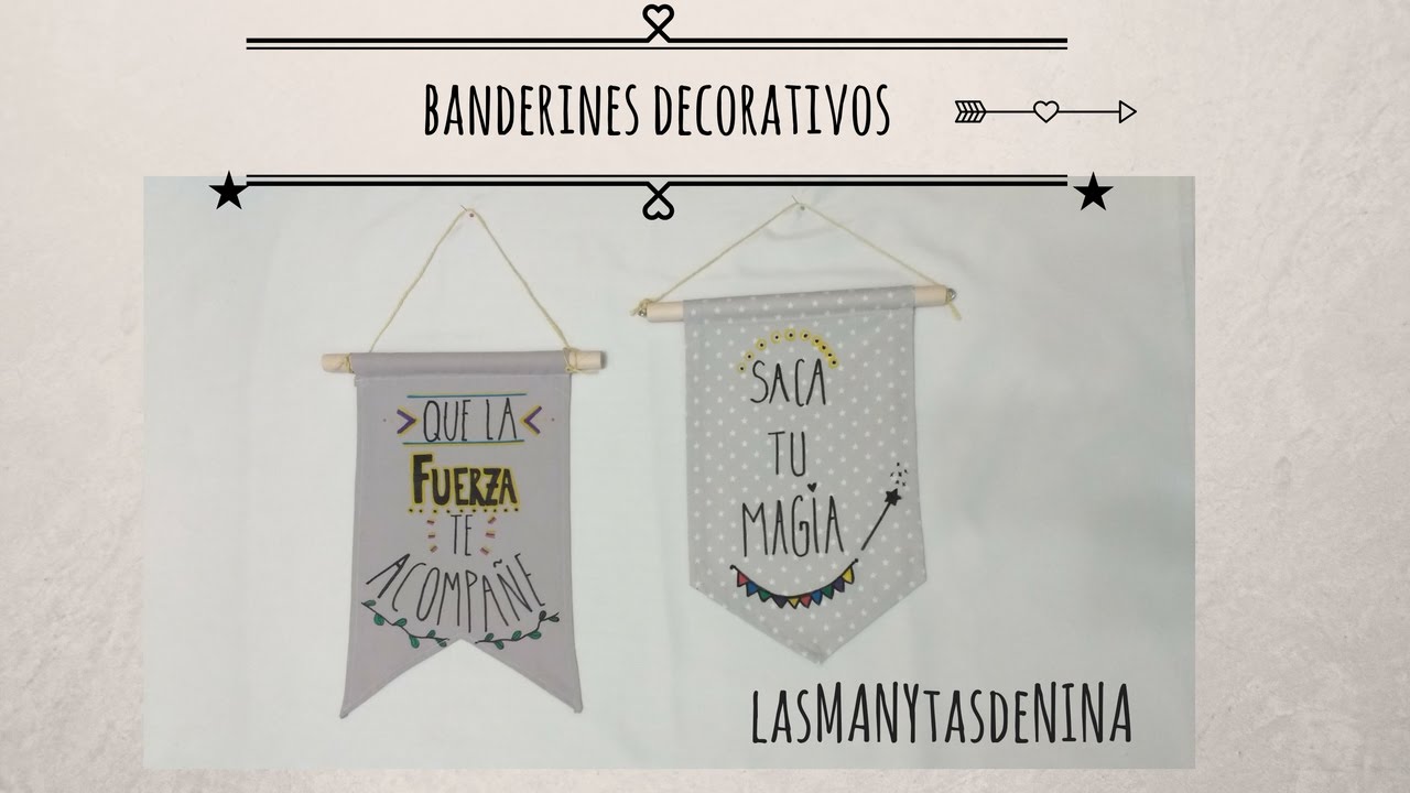 BANDEROLAS DECORATIVAS - YouTube