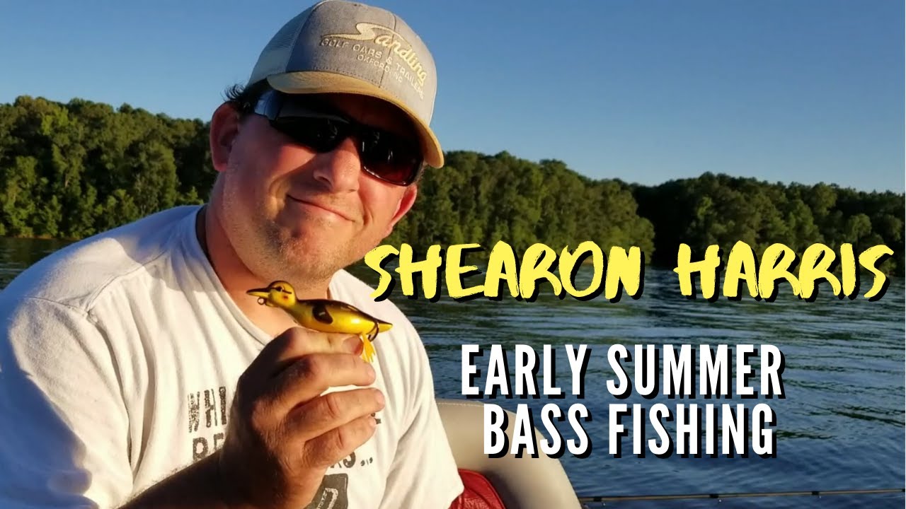 Shearon Harris Lake - Fishing for Largemouth Bass in Early Summer - YouTube