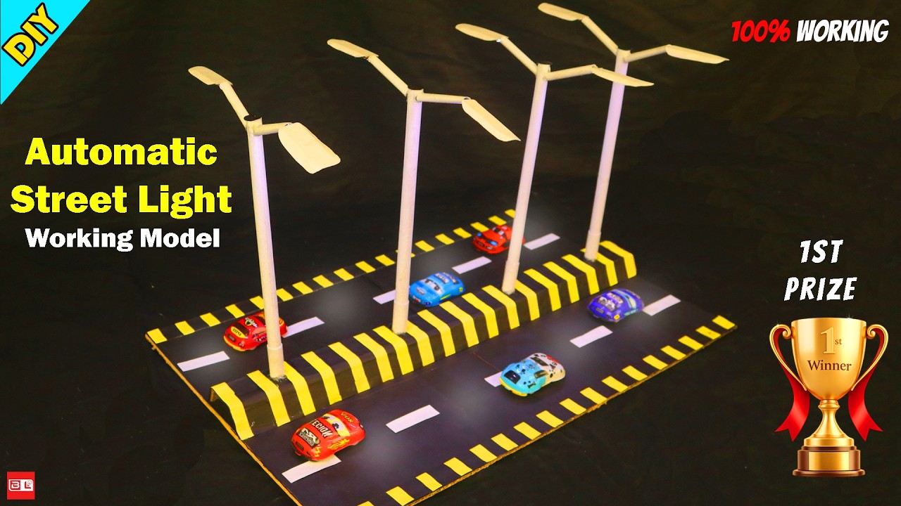 How to make Automatic Street Light Science Project | Inspired Award ...