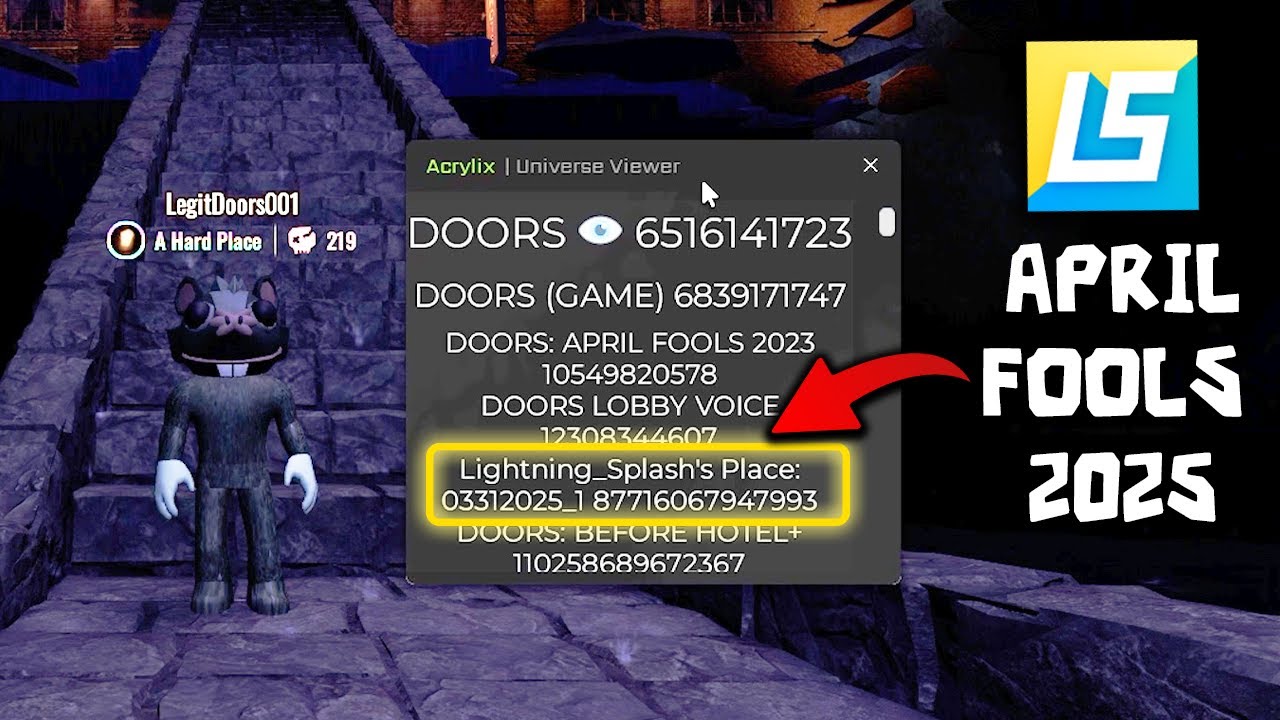 Doors : April Fools 2025 revealed by LSPLASH [Roblox] - YouTube