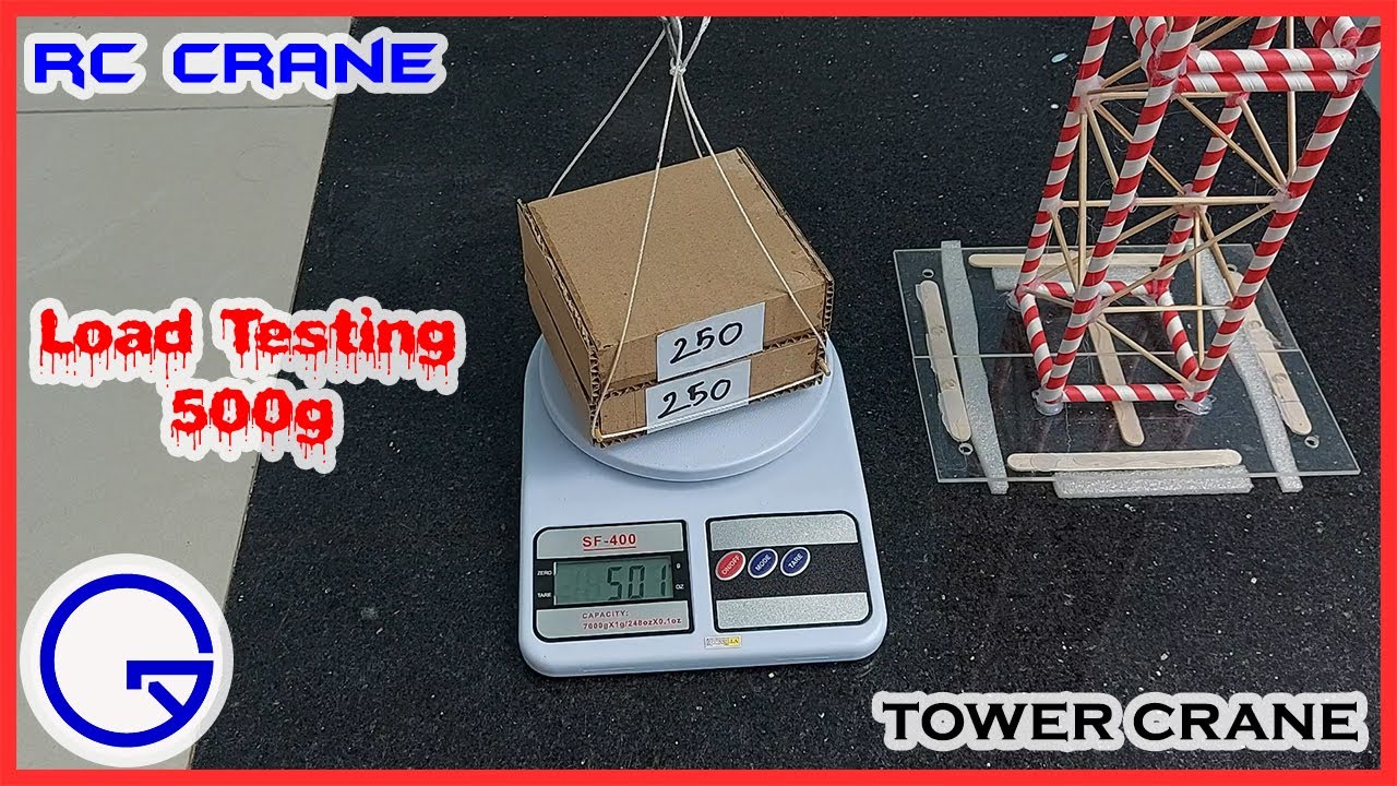 Load Testing for RC Tower Crane - YouTube
