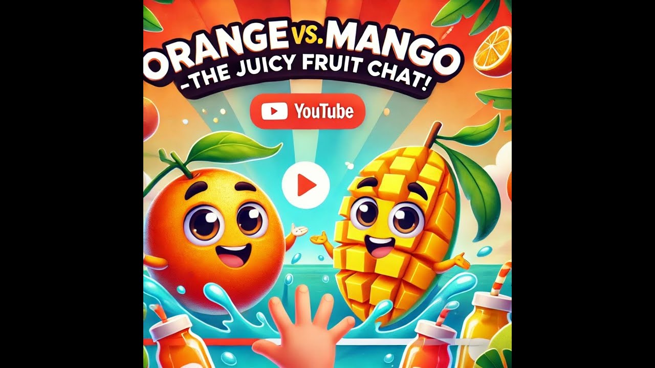 "Orange vs. Mango – The Juicy Fruit Chat! 🍊🥭 " - YouTube