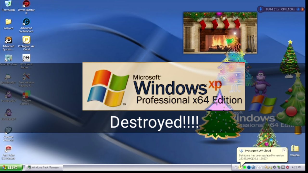 Destroying Windows xp Professional X64 Edition!!!!! - YouTube
