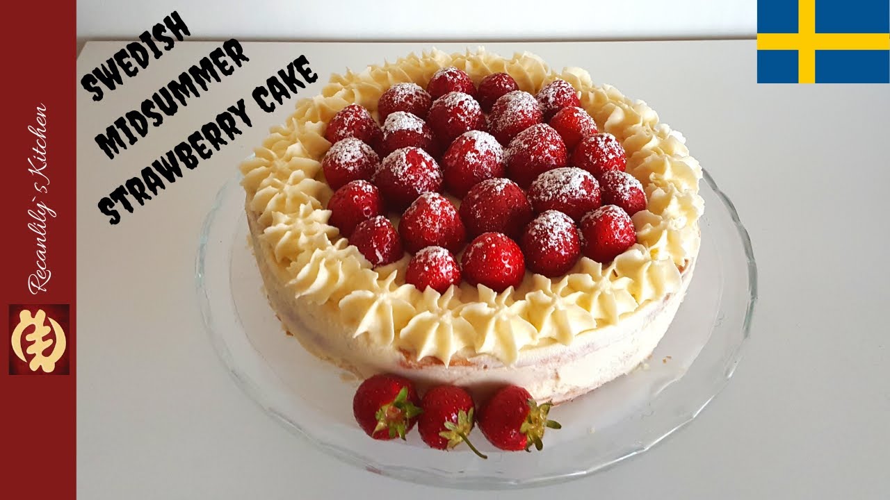 Swedish Midsummer Cake // Strawberry Cake // Maa Dora’s Recipe EP 82 ...