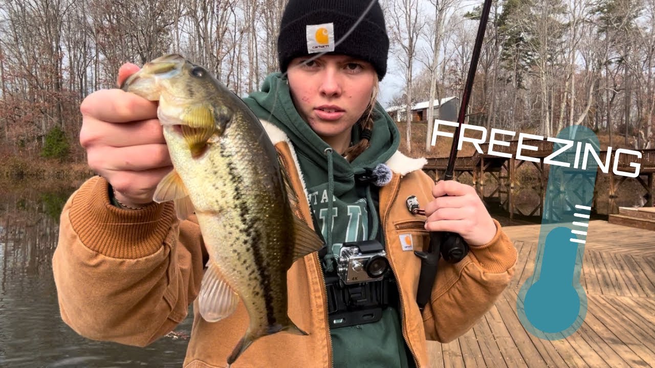 Cold Weather Pond Fishing - YouTube
