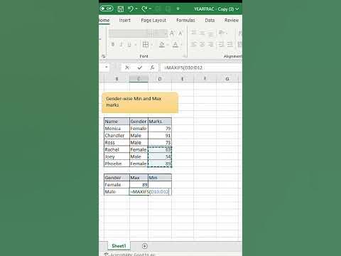 How to use MAXIFS Function & MINIFS Function in Excel - YouTube