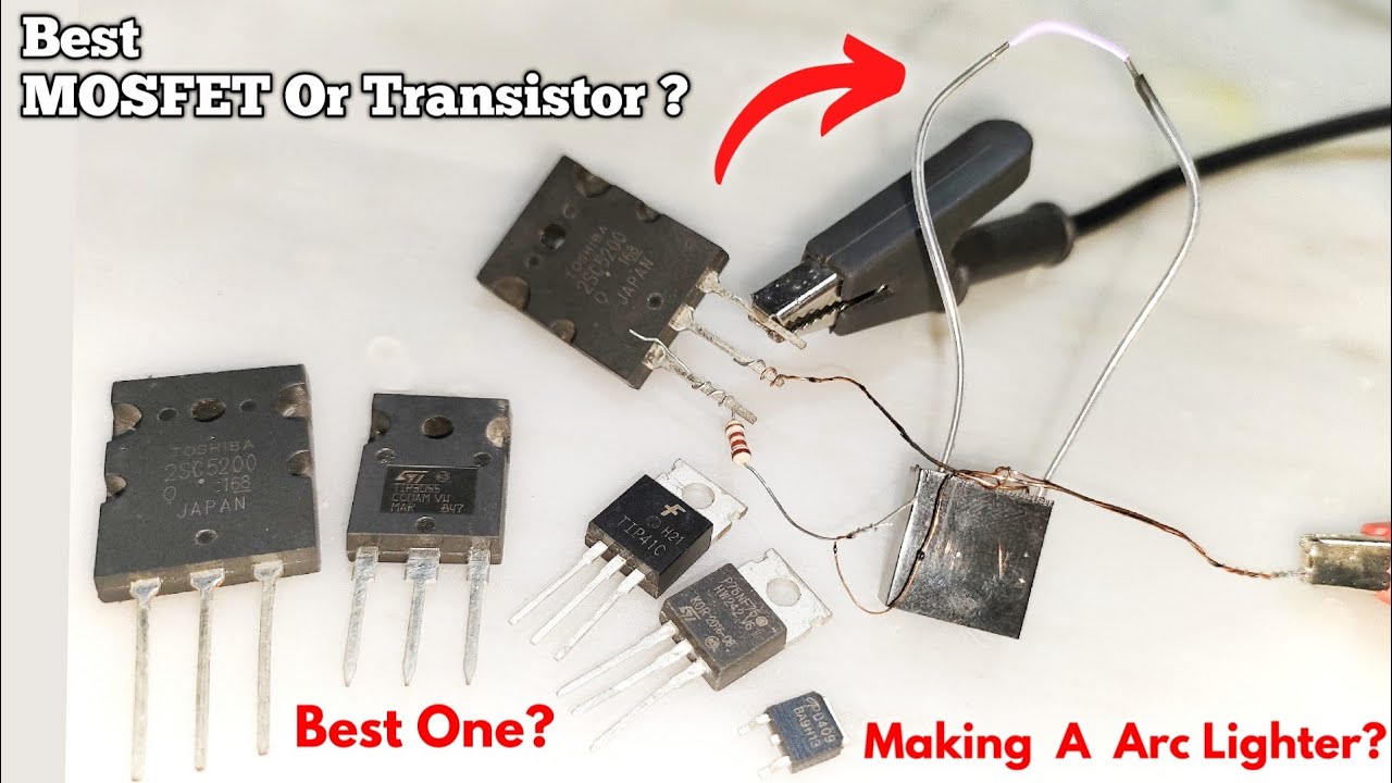 How To Make A Arc Lighter ! Use MOSFETs Or Transistor? (Part-1) - YouTube
