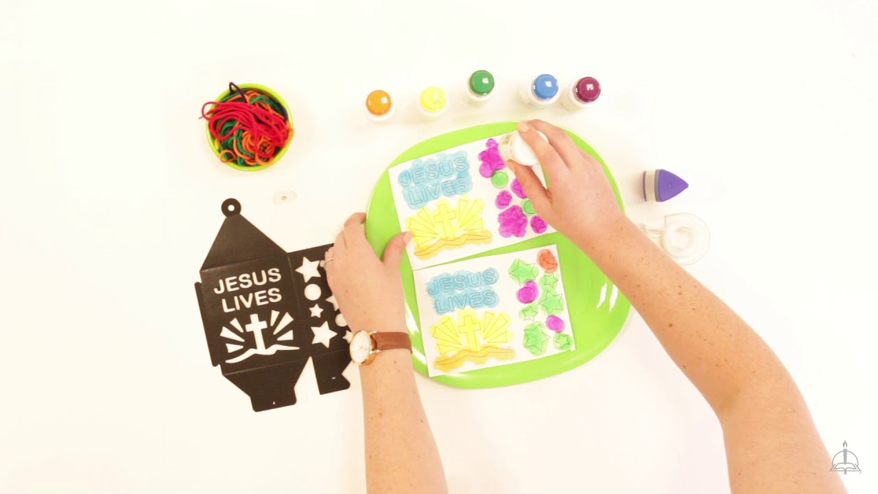 Jesus Lives Lantern Craft - YouTube
