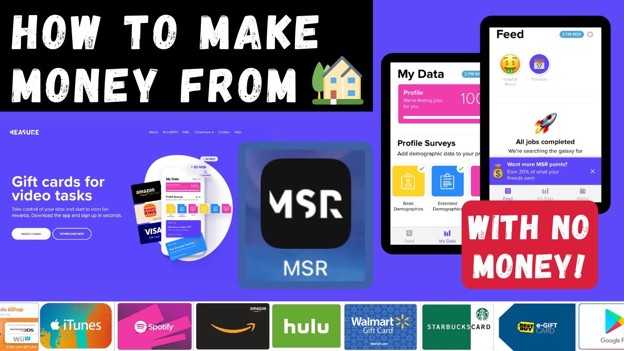 How to make money with your phone (For Beginners) | MSR App, What is ...