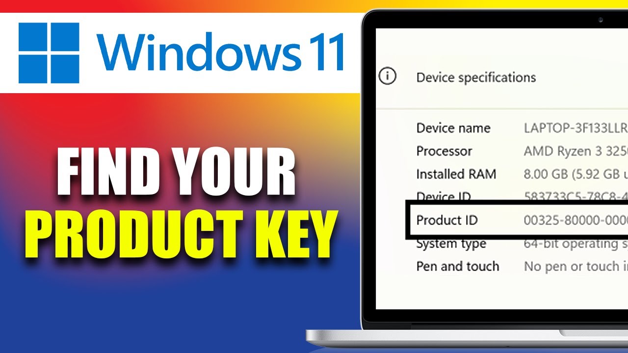 How To Find Windows 11 Product Key In PC/Laptop - YouTube