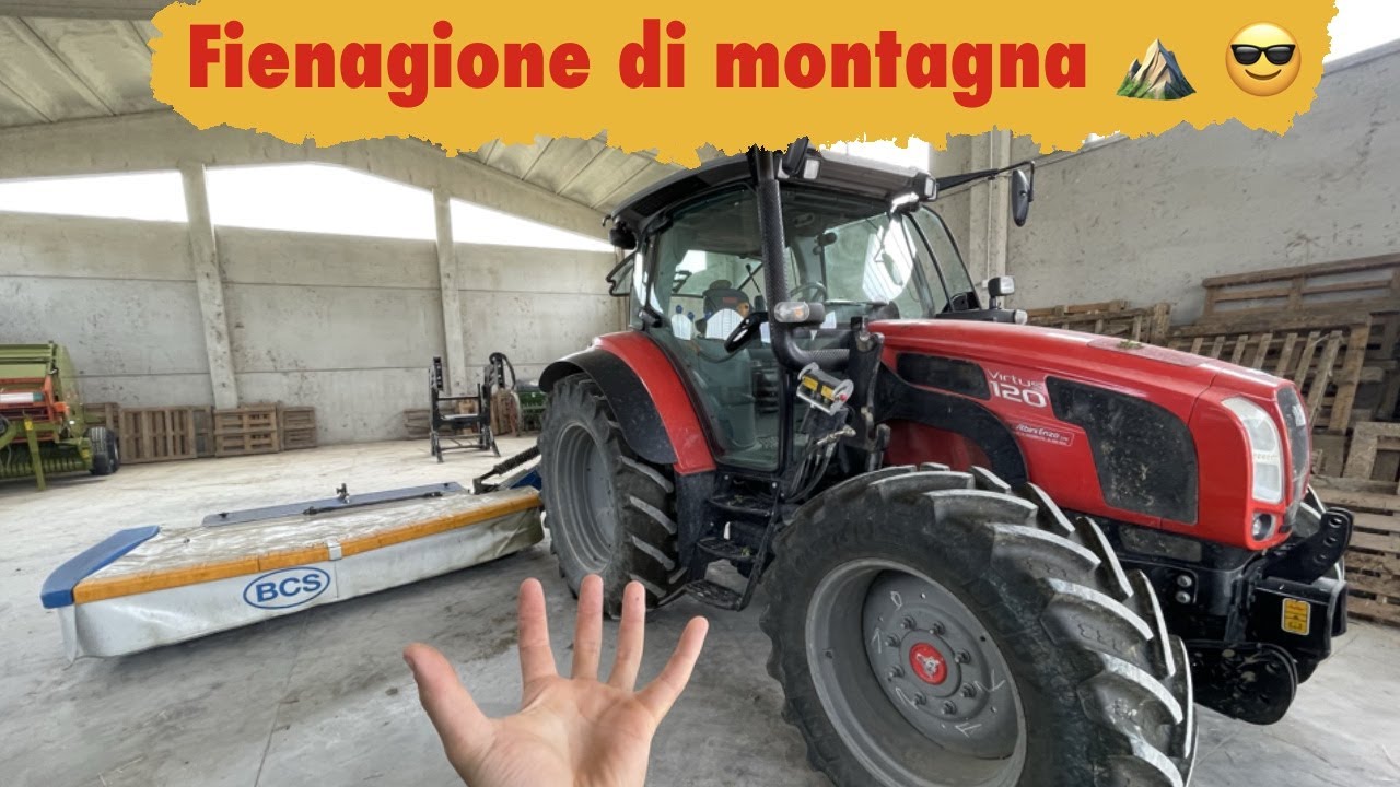 Fienagione di Montagna 2021 - Same Virtus 120 con BCS Rotex XR 6 - Step ...
