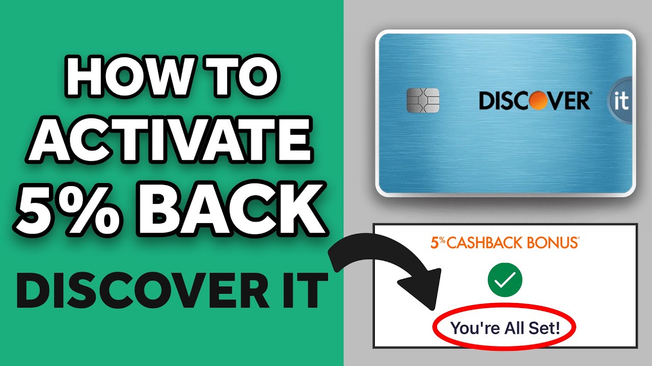 📱DISCOVER IT Cash Back Card Tutorial: How to ACTIVATE the 5% Cash Back ...