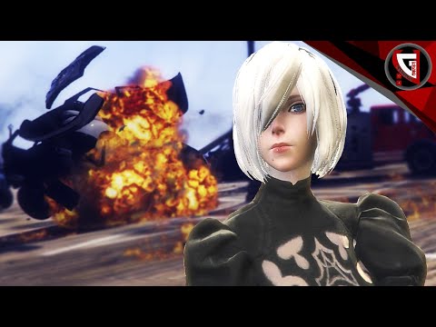 2B in GTA V | Ragdoll & Fails Compilation