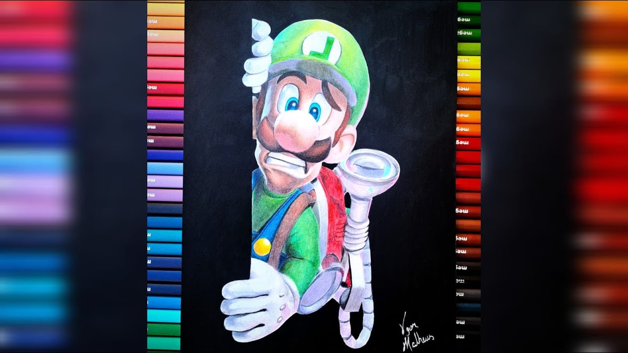 Speed Drawing Luigi - [Super Mario Bros. O Filme] - YouTube