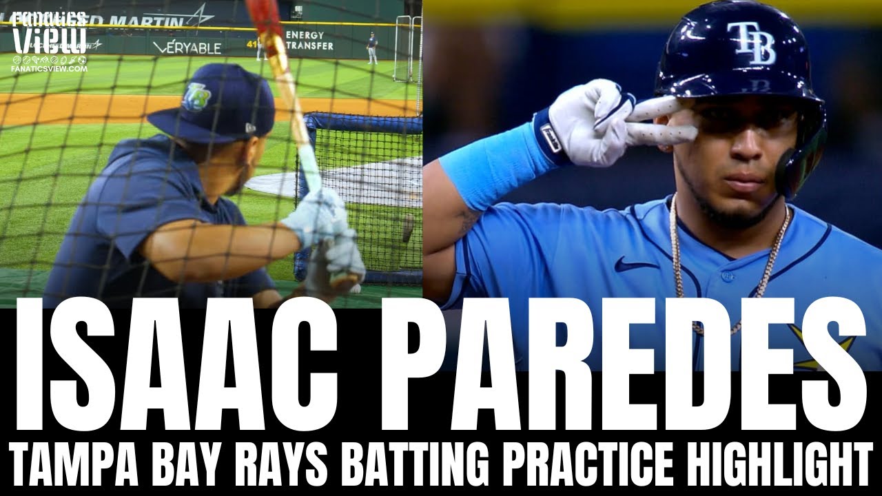 Isaac Paredes Batting Practice From Hitters Eye View | Tampa Bay Rays ...