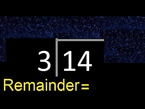 Divide 14 by 3 . remainder , quotient . Division with 1 Digit Divisors ...