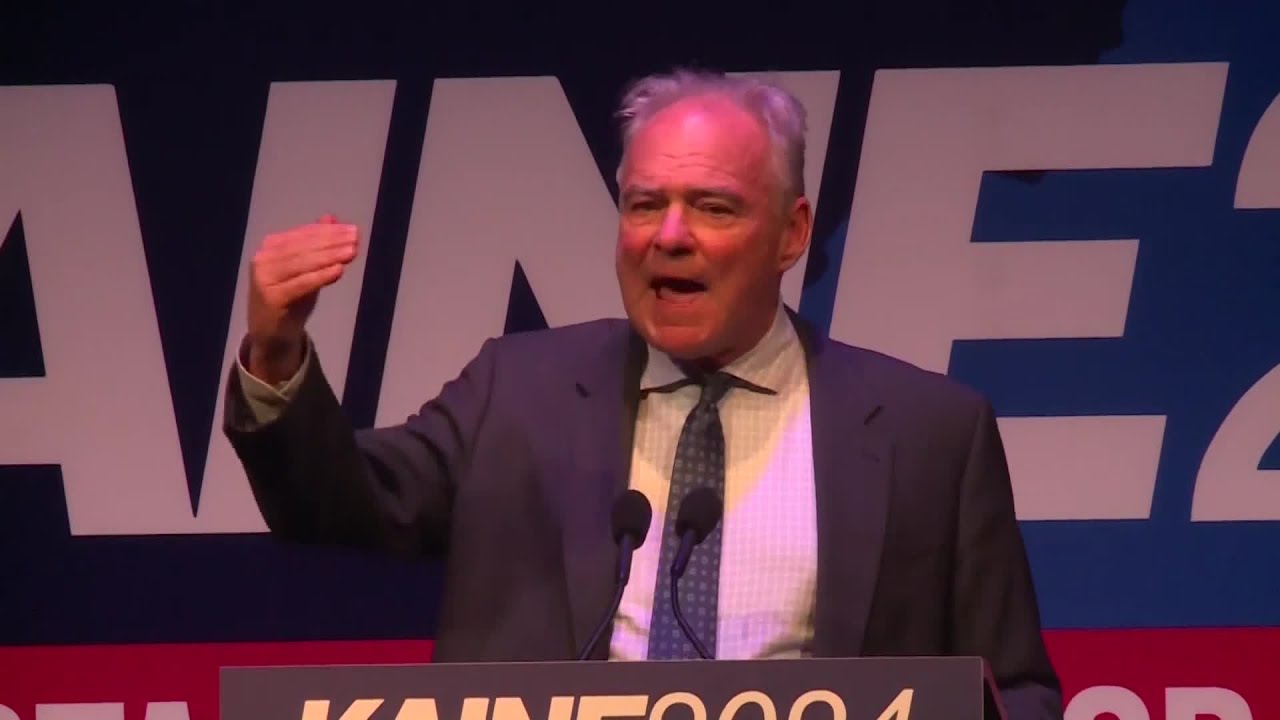 Virginia Sen. Tim Kaine celebrates third Senate win - YouTube