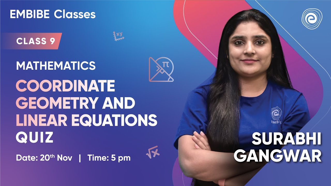 Coordinate Geometry and Linear Equations | Quiz | Class 9 | Mathematics ...