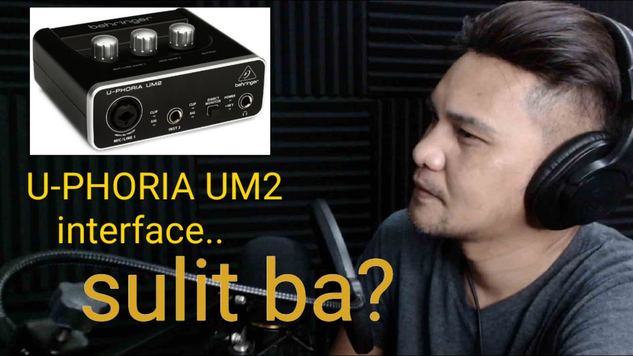Behringer U-phoria UM2 Audio Interface review and demo part1/2 - YouTube