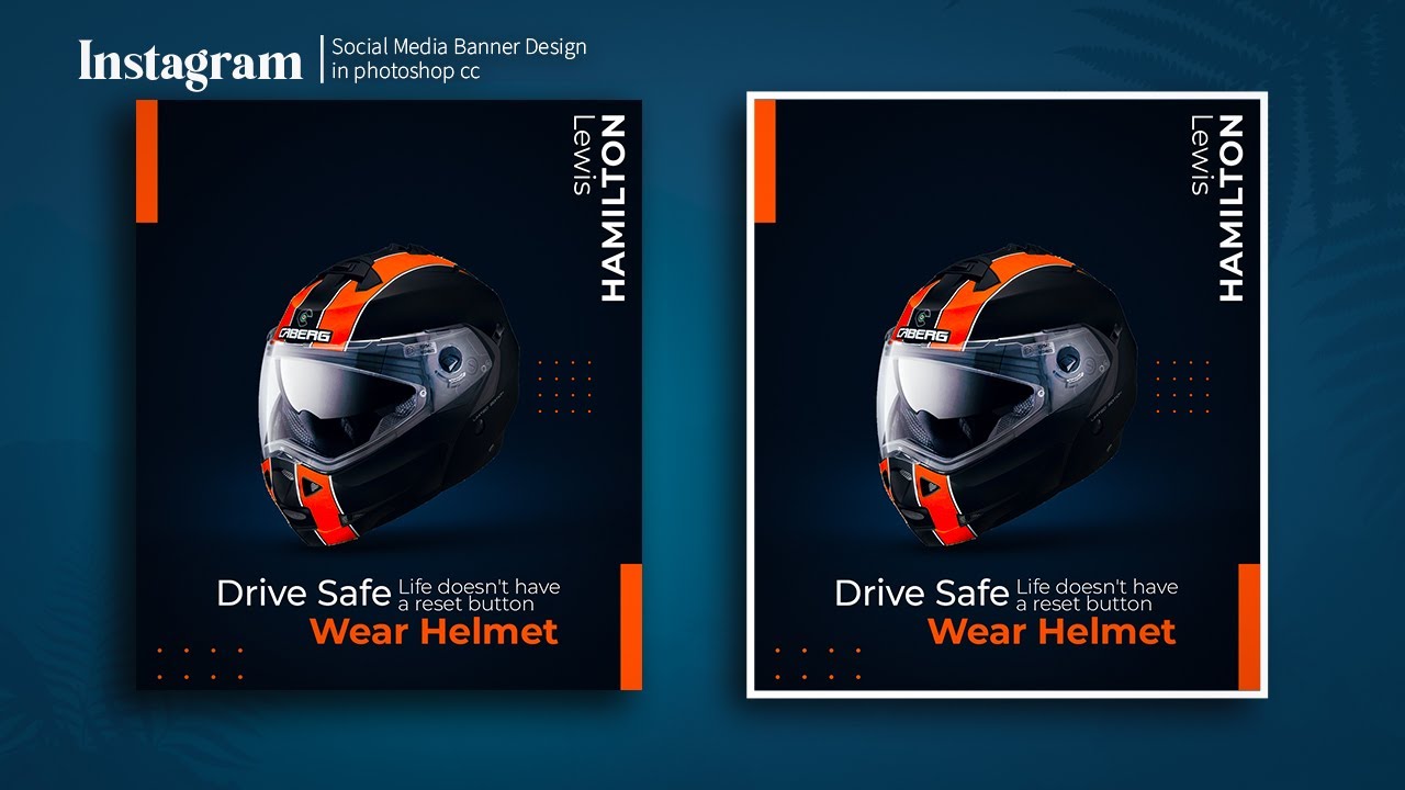 Product Advertisement Banner | Helmet Banner Design | instagram banner ...