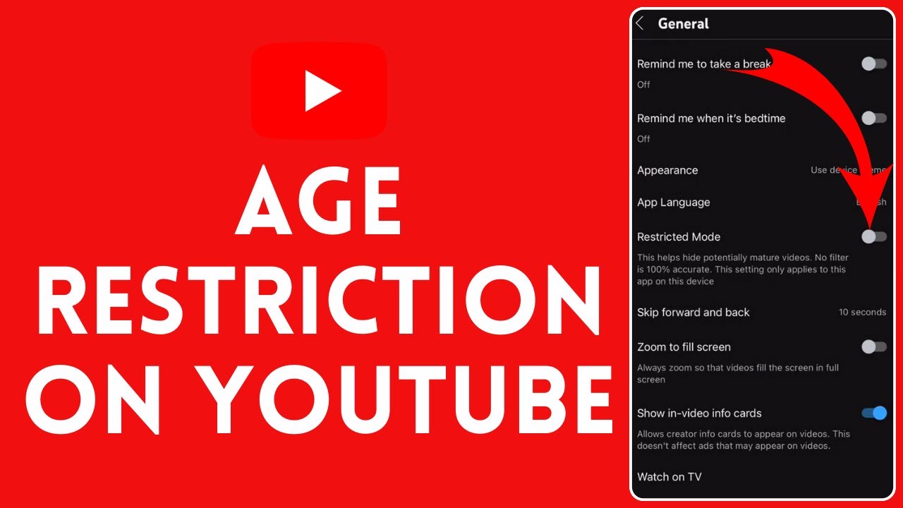 How to do Age Restriction on YouTube 2024 - YouTube