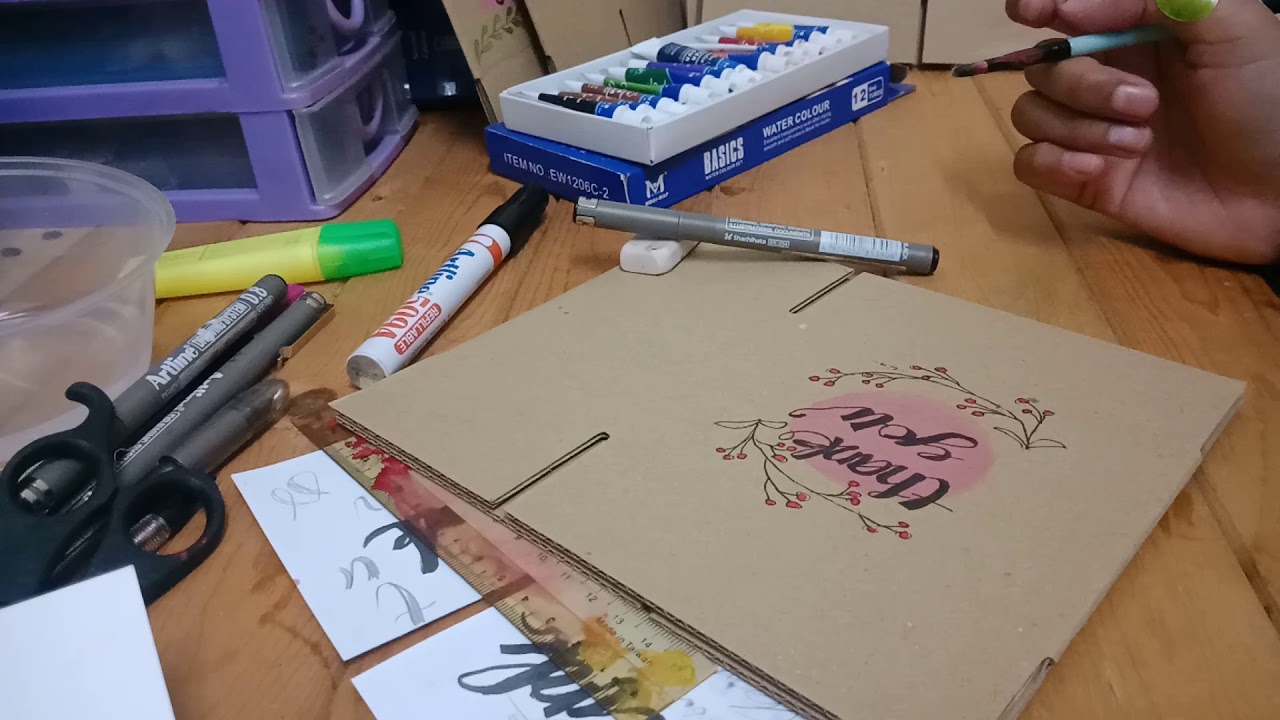 Drawing in small box | Box for present - YouTube