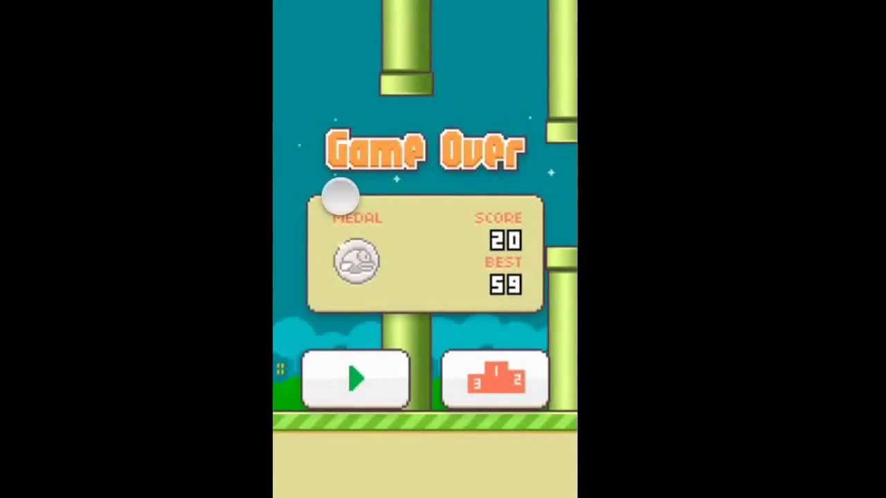 All flappy bird medals from 10-30 - YouTube