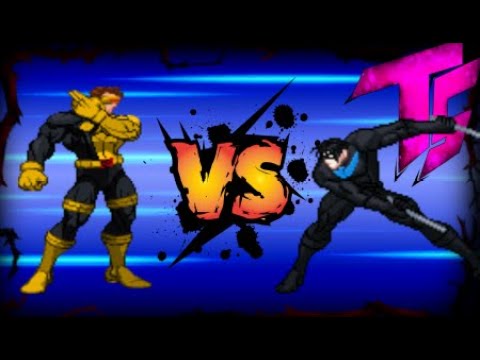 Cyclops (X-MEN) vs Nightwing (TITANS) 🔥🔥 Epic Leaders MUGEN BATTLE ...