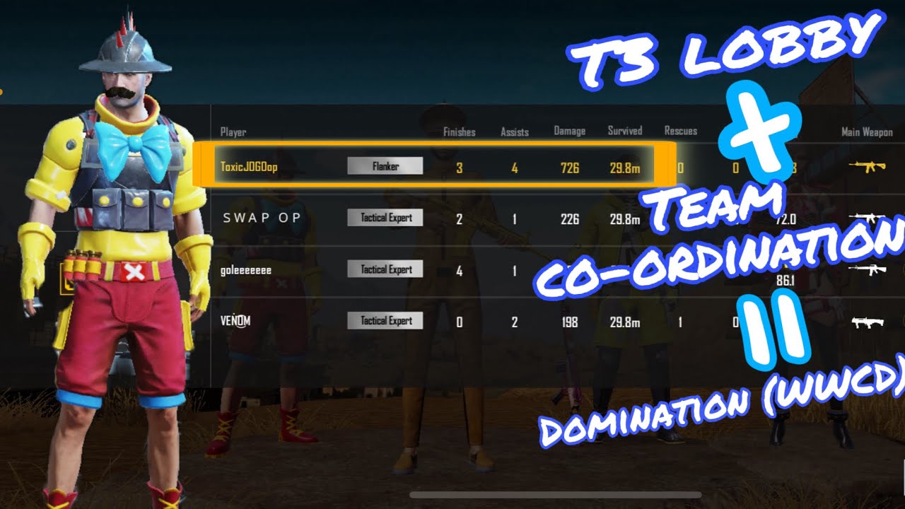 WWCD | BGMI | new team | Team domination - YouTube