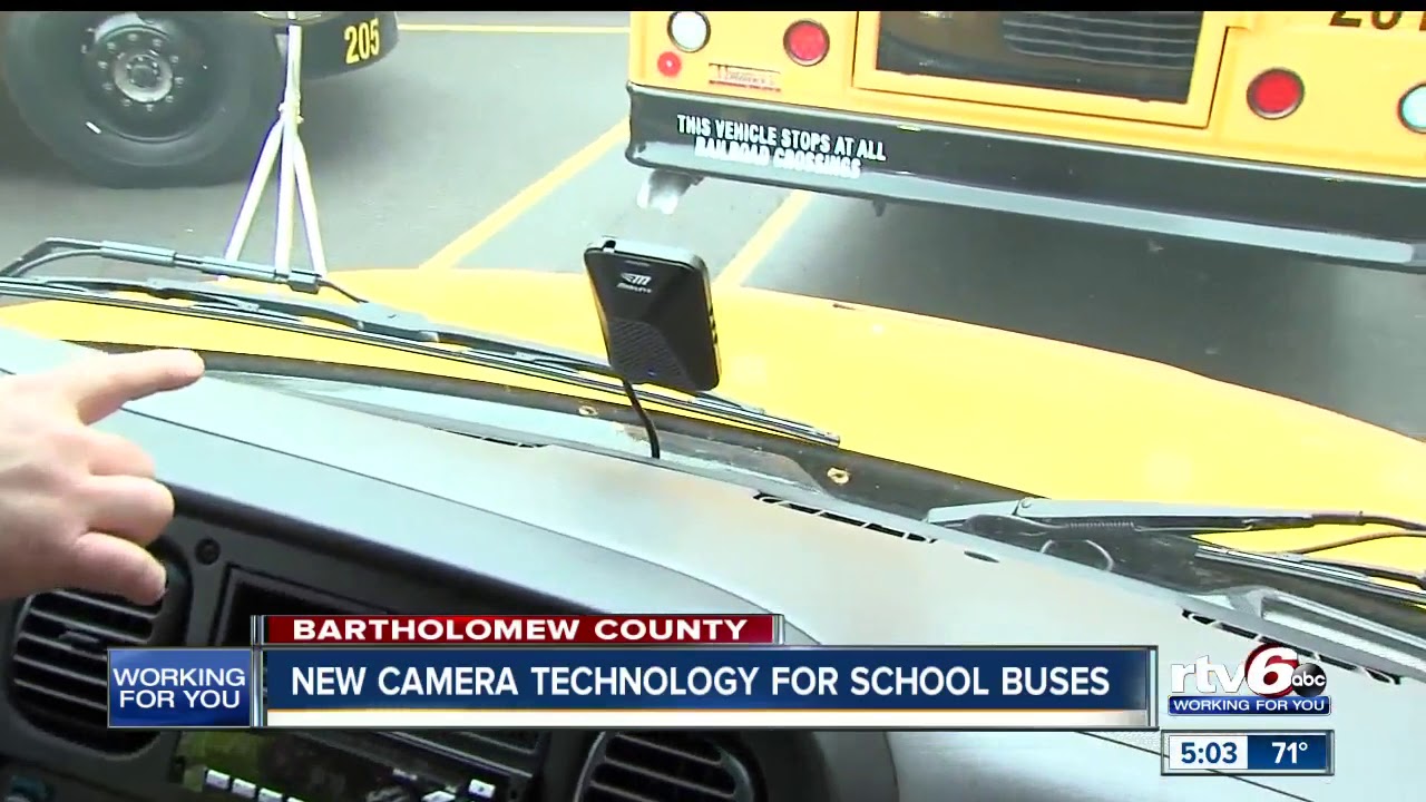 New camera technology for school buses - YouTube