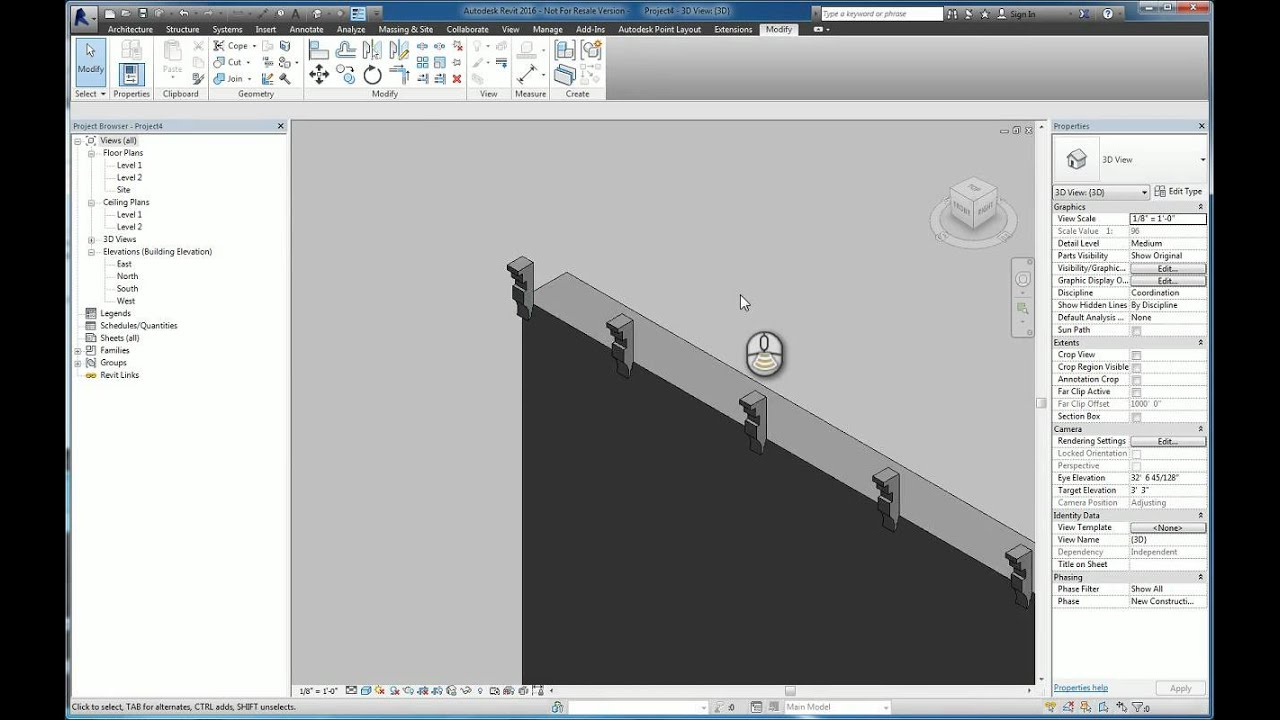 Autodesk Point Layout: Repetitive Families - YouTube