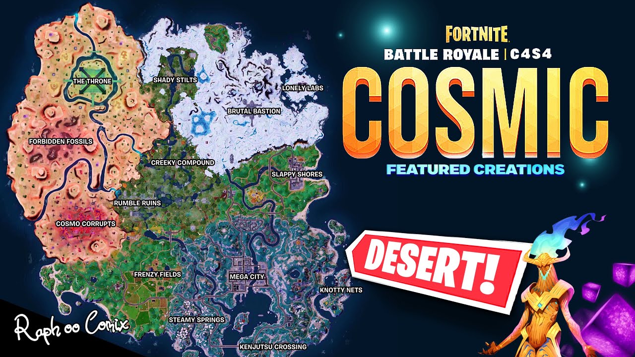Fortnite Chapter 4 Season 4 - COSMIC Map Concept! The Cubes Return ...