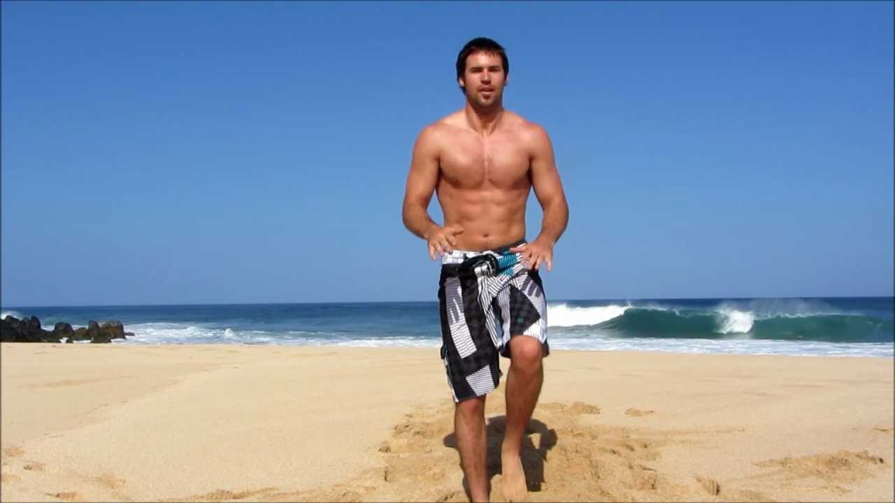 10 MINUTE FAT BURNING BEACH WORKOUT - YouTube