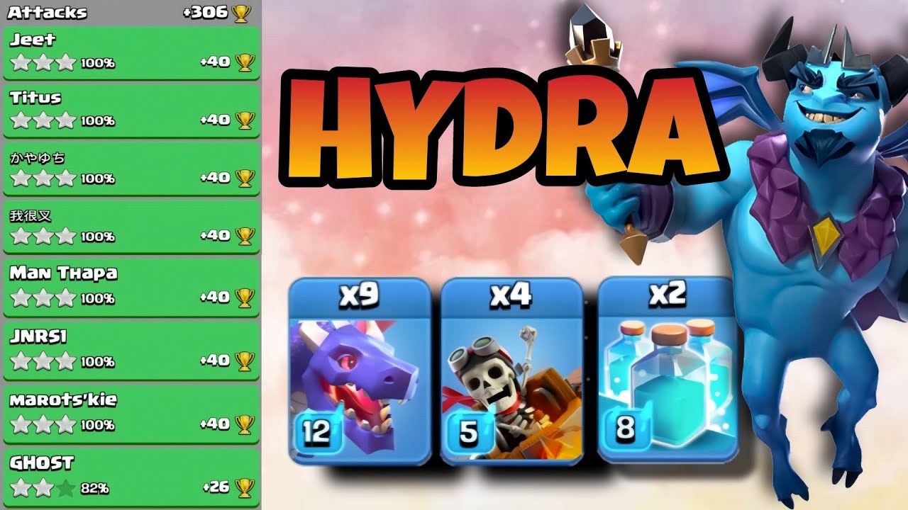 TH17 Hydra Clone Smash: Unleashing Air Dominance in Legends League ...