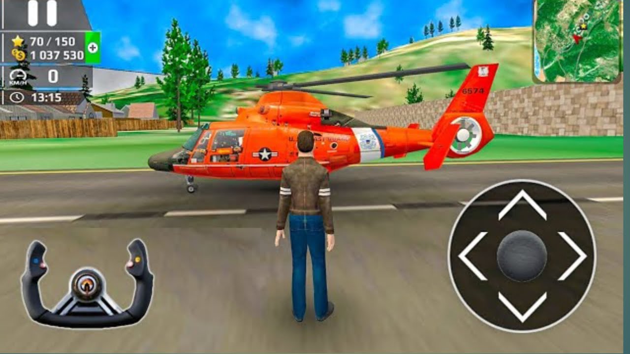 Helicopter Flight Pilot Simulator | Heli License Test Game #1| Android ...