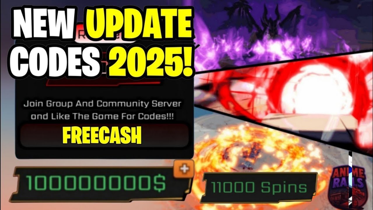 *NEW* ALL WORKING UPDATE CODES FOR ANIME RAILS IN 2025! ROBLOX ANIME ...