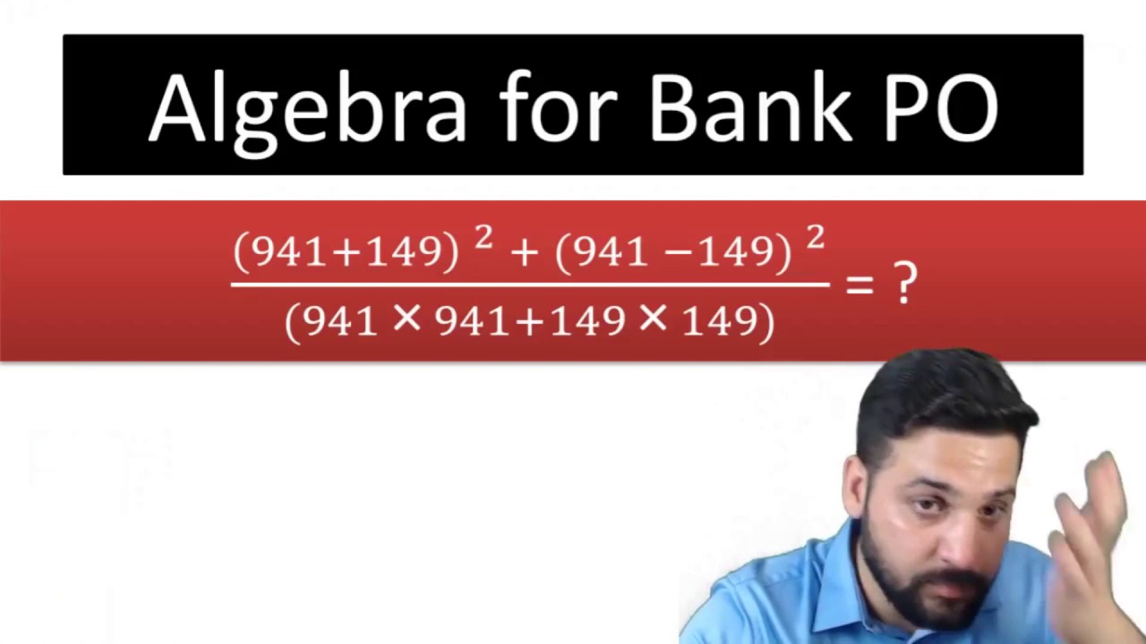 Algebra For Bank PO - YouTube