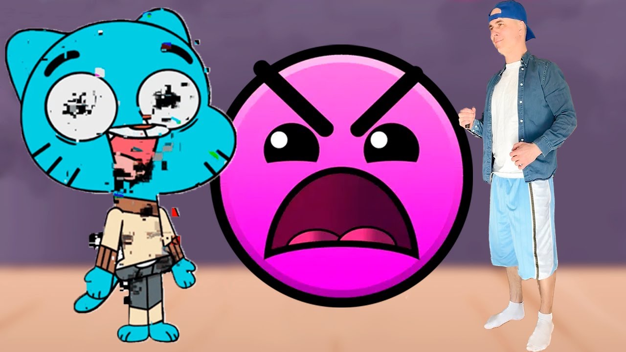 FNF Character Test | Gameplay VS Real Life | Geometry Dash | Gumball ...