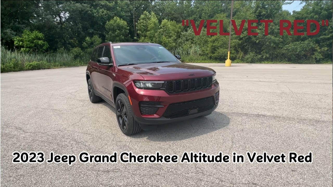 2023 Jeep Grand Cherokee Altitude in Velvet Red! - YouTube