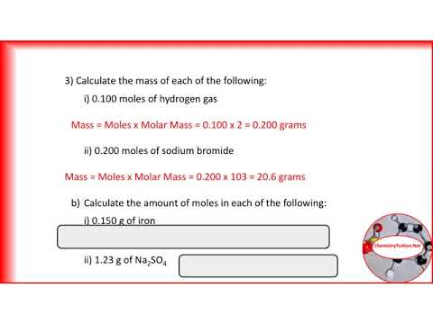 Checkup Quiz on Mole Calculations - YouTube